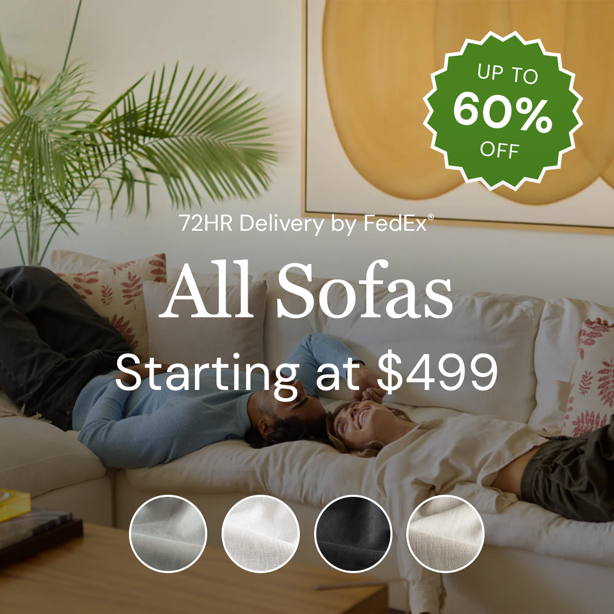 Cloud Couch Corner Sectionals Washable & Pet Friendly Materials | Sofatica®